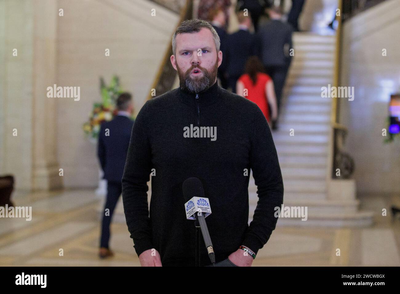 People Before Profit (PBP) MLA Gerry Carroll in the Grand Hall at ...