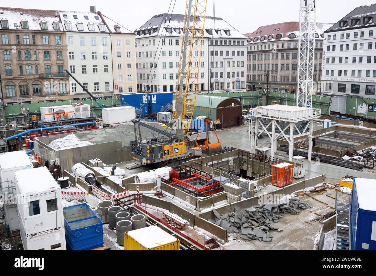 Munich, Germany. 17th Jan, 2024. The construction site for the second ...