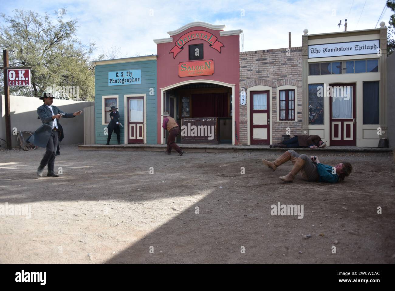 Tombstone, AZ. U.S.A. 12/30/2023. The O.K. Corral Historic Complex ...