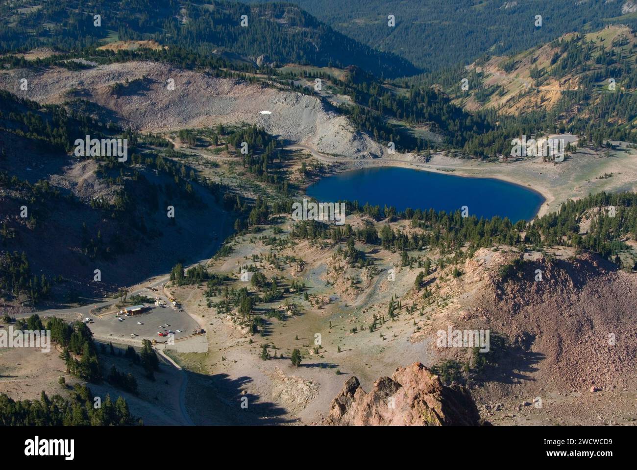 Lake Helen from Lassen Peak Trail, Lassen Volcanic National Park ...