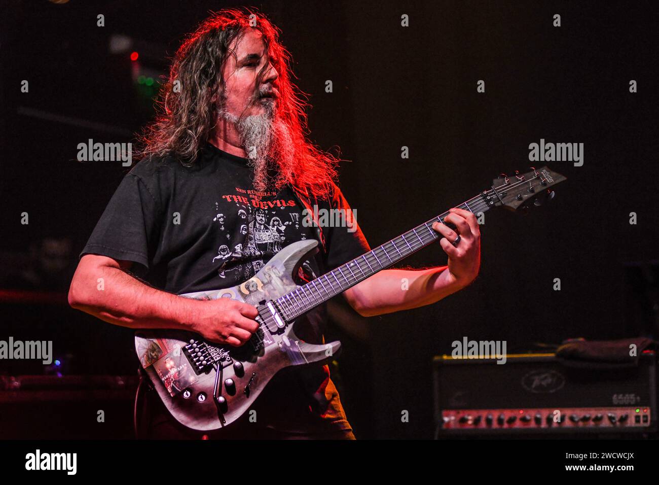 Trey Spruance (guitar) performing live with Mr. Bungle Stock Photo - Alamy
