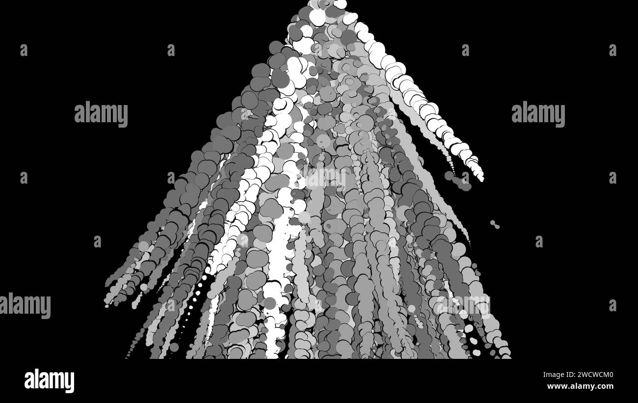 2D cartoon smoke. Computer generated 3d render Stock Photo - Alamy