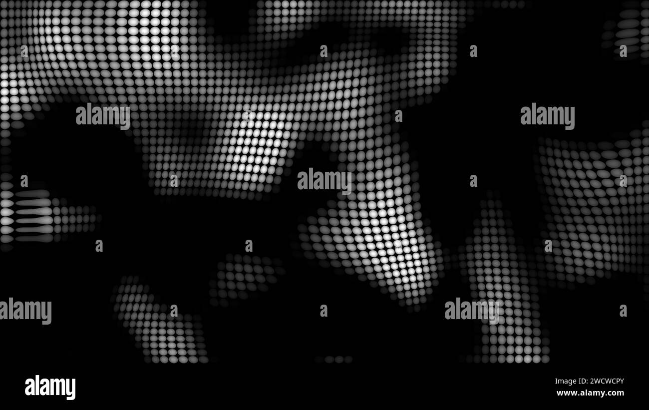 Abstract waving dots. Computer generated 3d render Stock Photo - Alamy