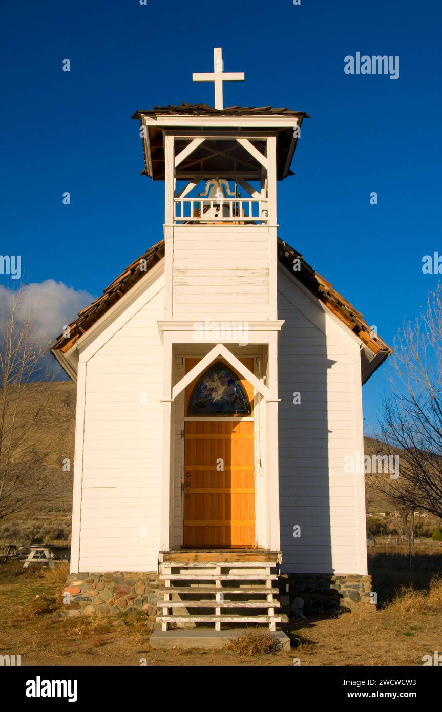 Rural church, Doyle, California Stock Photo - Alamy