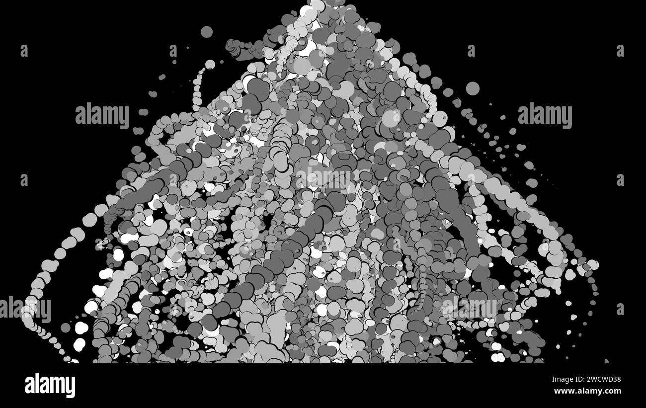 2D cartoon smoke. Computer generated 3d render Stock Photo - Alamy