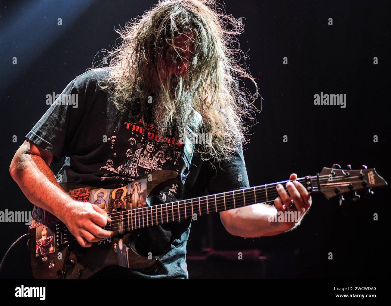Trey Spruance (guitar) performing live with Mr. Bungle Stock Photo - Alamy