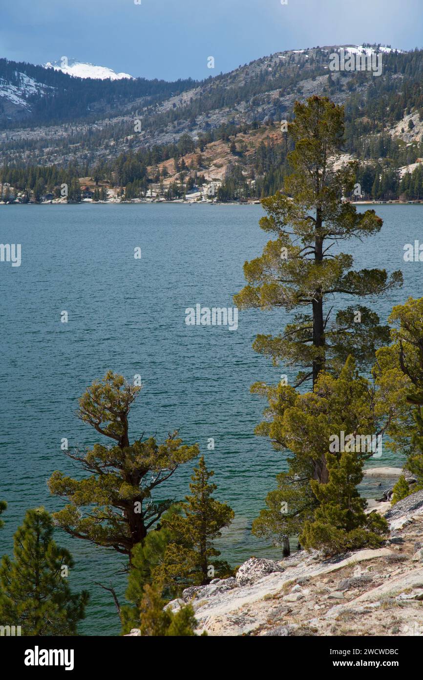 Lower Echo Lake from Pacific Crest Trail, Lake Tahoe Basin National ...