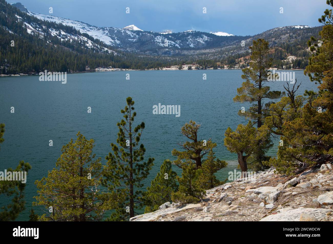 Lower Echo Lake from Pacific Crest Trail, Lake Tahoe Basin National ...