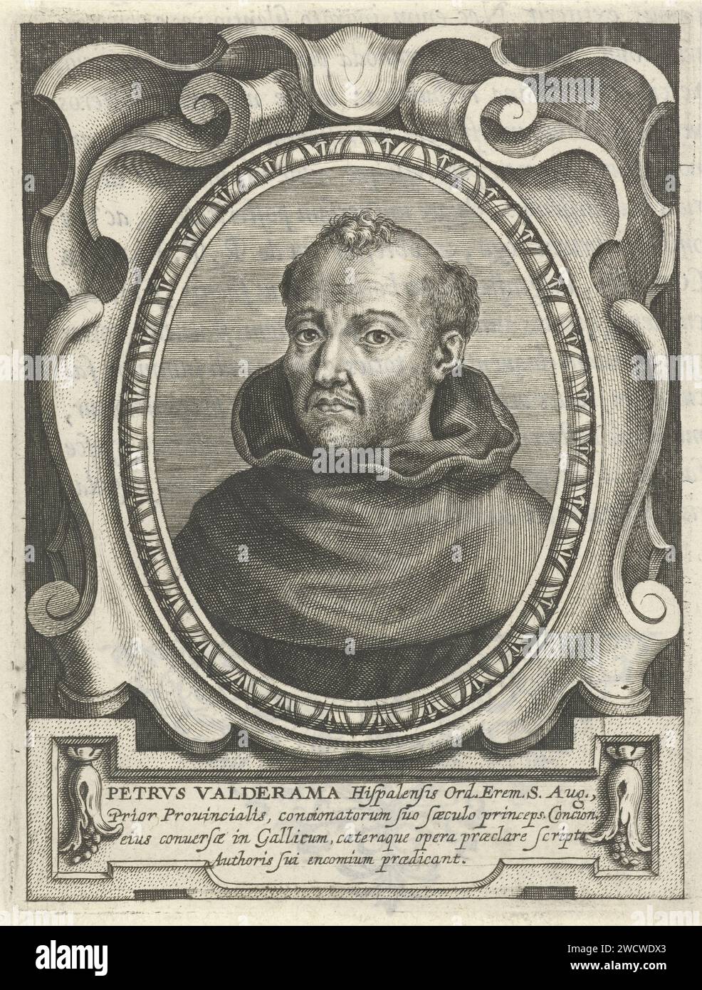 Portrait of Augustijn Petrus Valderama, Cornelis Galle (I), After ...