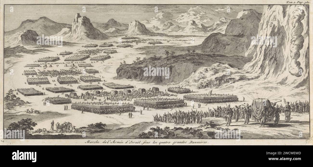 Arrangement of the twelve tribes of Israel with the Tabernacle, Jan ...