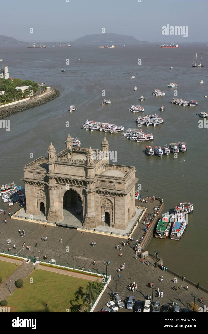 Aerial view gateway india mumbai hi-res stock photography and images ...