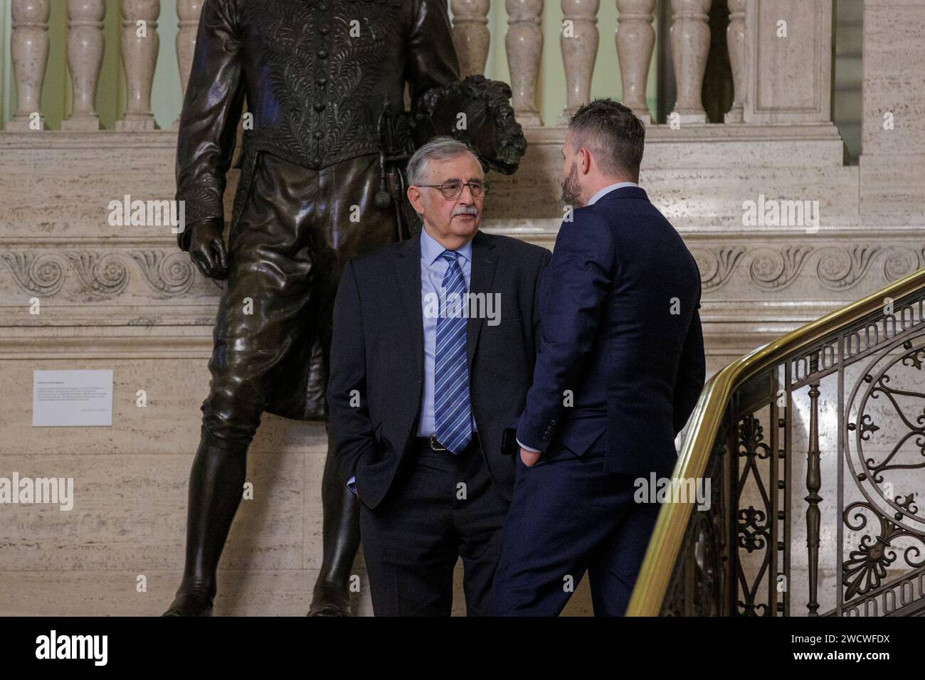 UUP MLA Alan Chambers in the Grand Hall at Parliament Buildings at ...