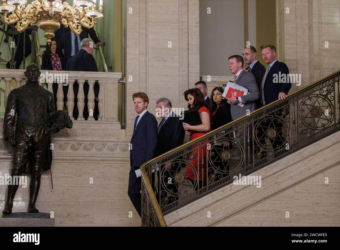 SDLP MLA Matthew O'Toole (left) with his fellow party MLA's in the ...