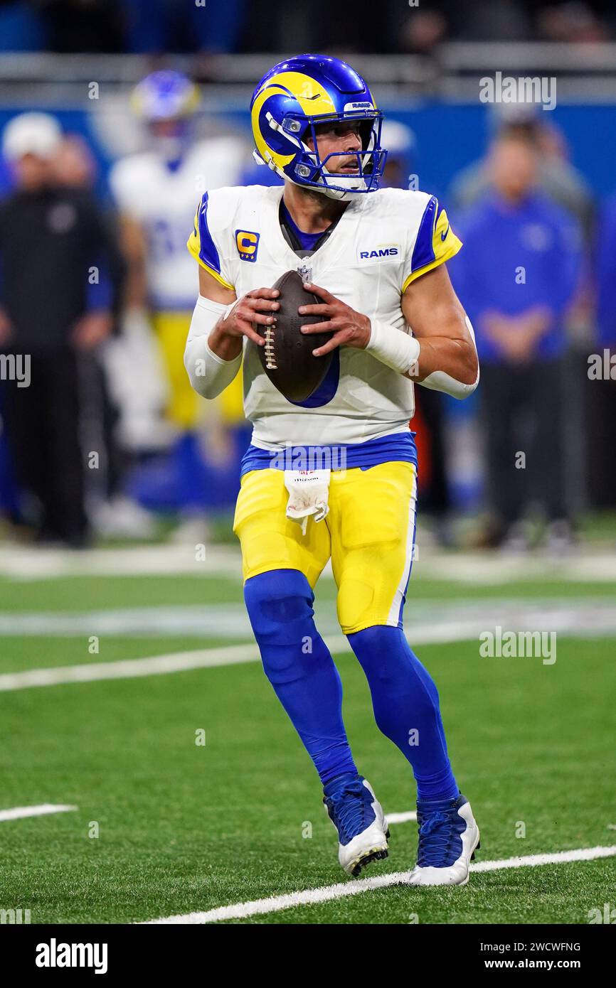 Los Angeles Rams quarterback Matthew Stafford (9) during an NFL wild ...