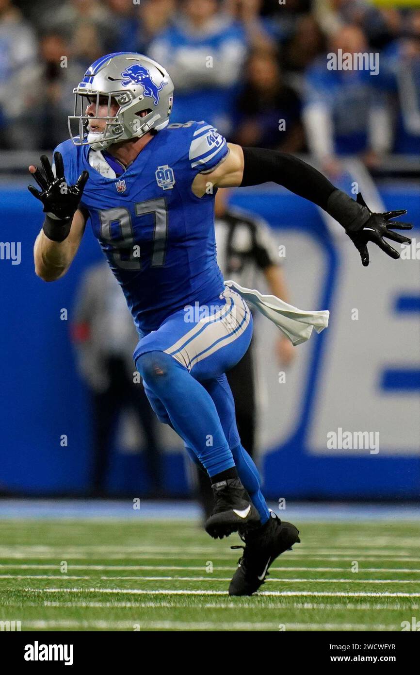 Detroit Lions defensive end Aidan Hutchinson (97) during an NFL wild ...