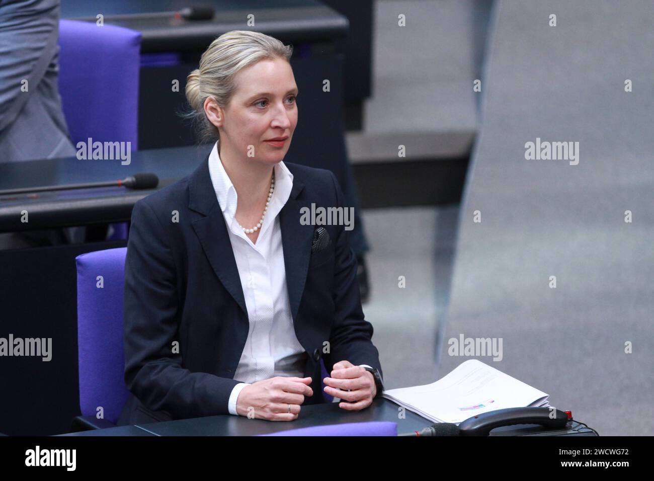 Berlin, Deutschland, 17.01.2024: Deutscher Bundestag: Sitzungswoche ...