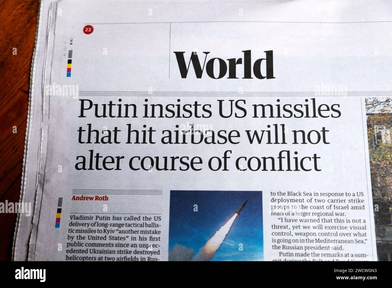 Vladimir 'Putin insists US missiles that hit airbase will not alter ...