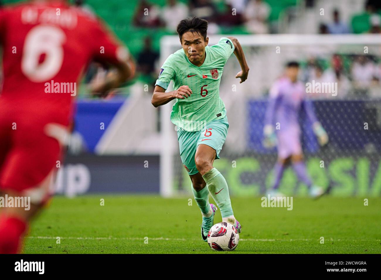 Doha, Qatar. 17th Jan, 2024. Lebanon v China PR Group A - AFC Asian Cup ...