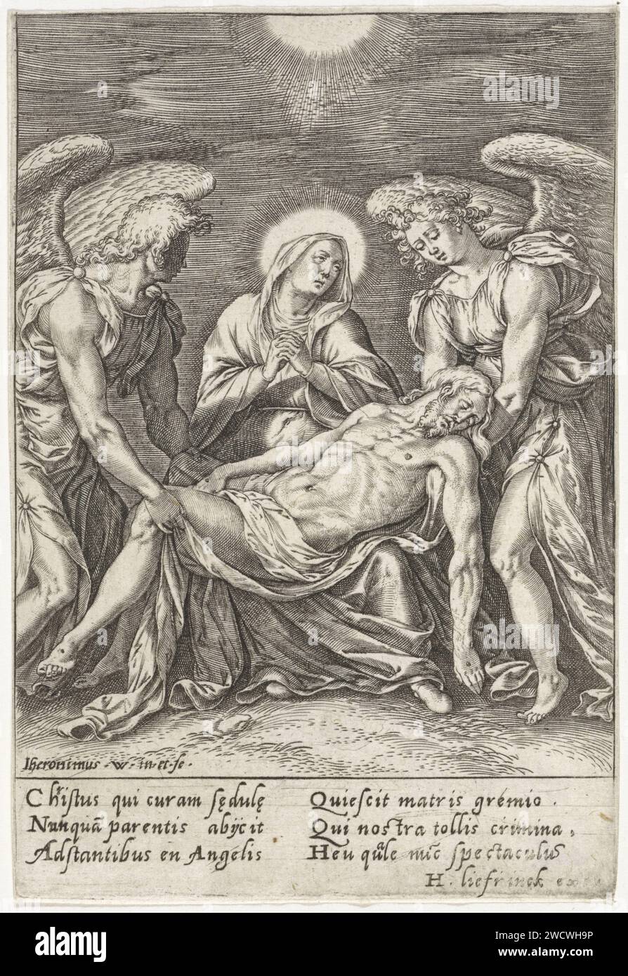Dead christ mourned by angels hi-res stock photography and images - Alamy