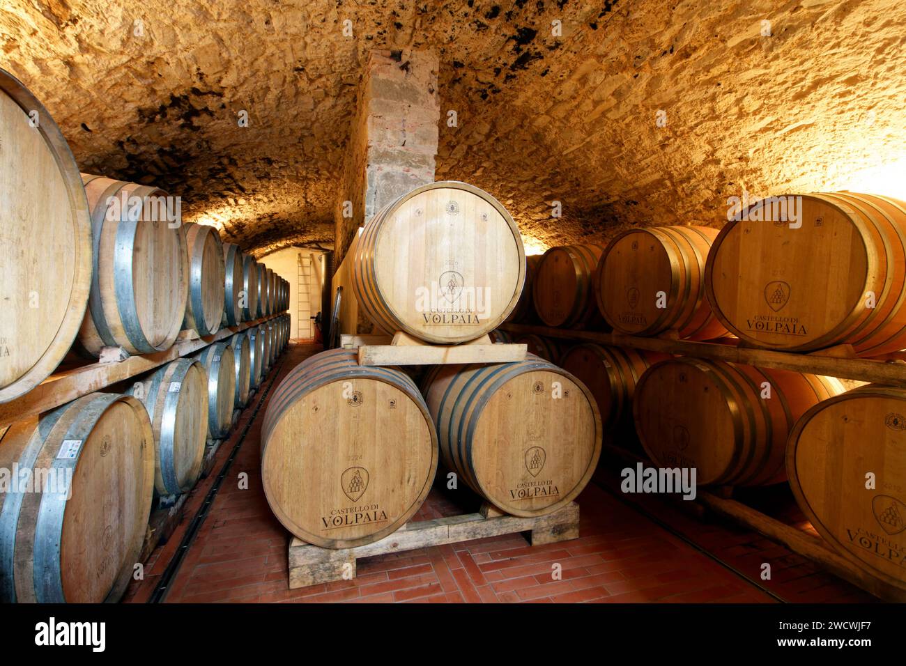 Italy, Tuscany, Chianti Wine Region, Radda in Chianti, Castello di ...