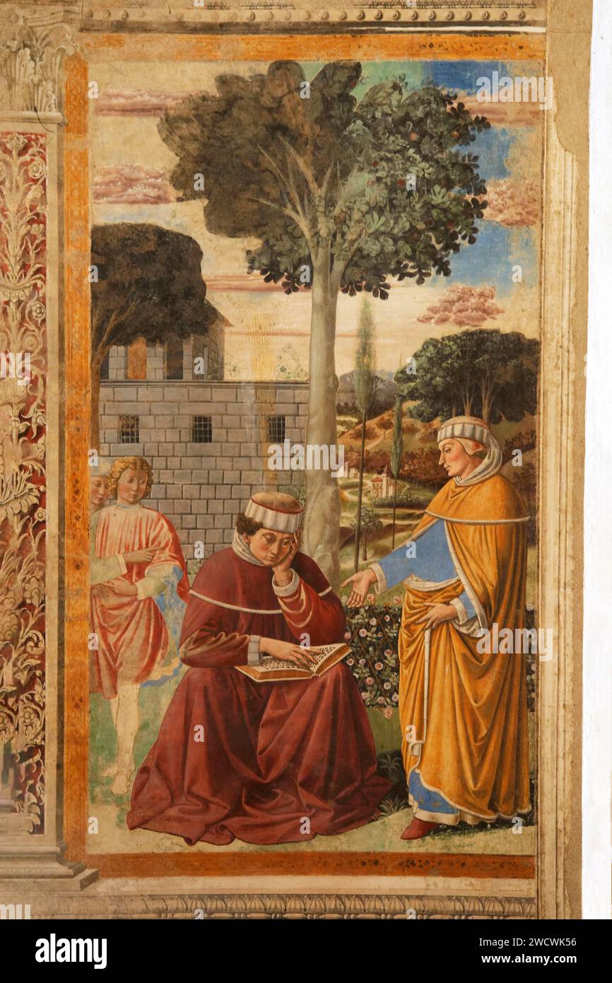 Italy, Tuscany, Val d'Elsa, the medieval village of San Gimignano ...