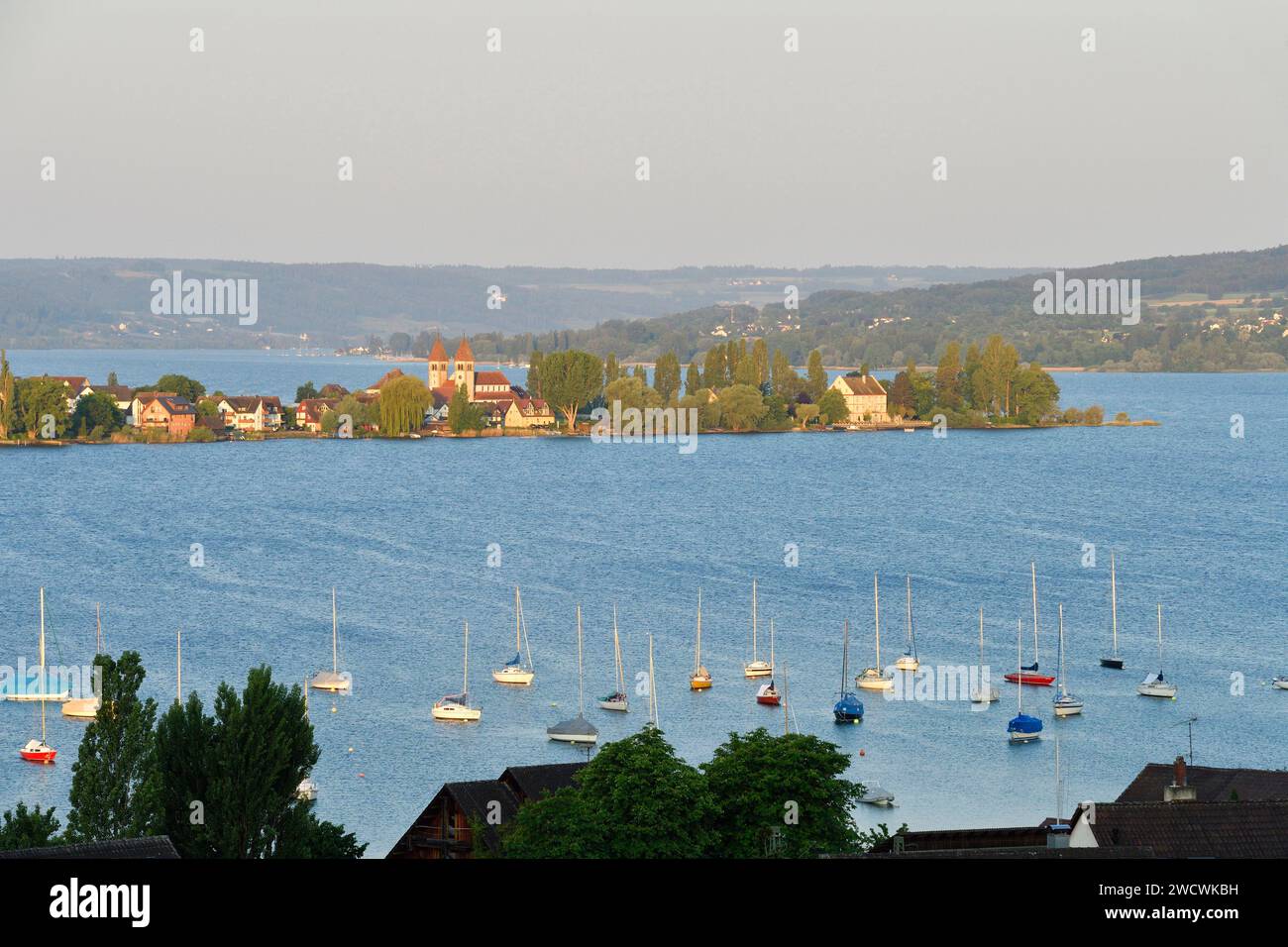 Germany, Baden Wurttemberg, Lake Constance (Bodensee), Monastic Island ...