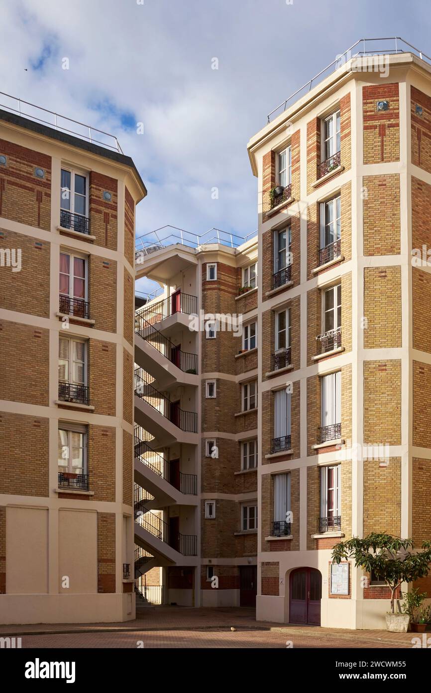 France, Paris, Saint Lambert district, Saint Lambert district, the HBM ...