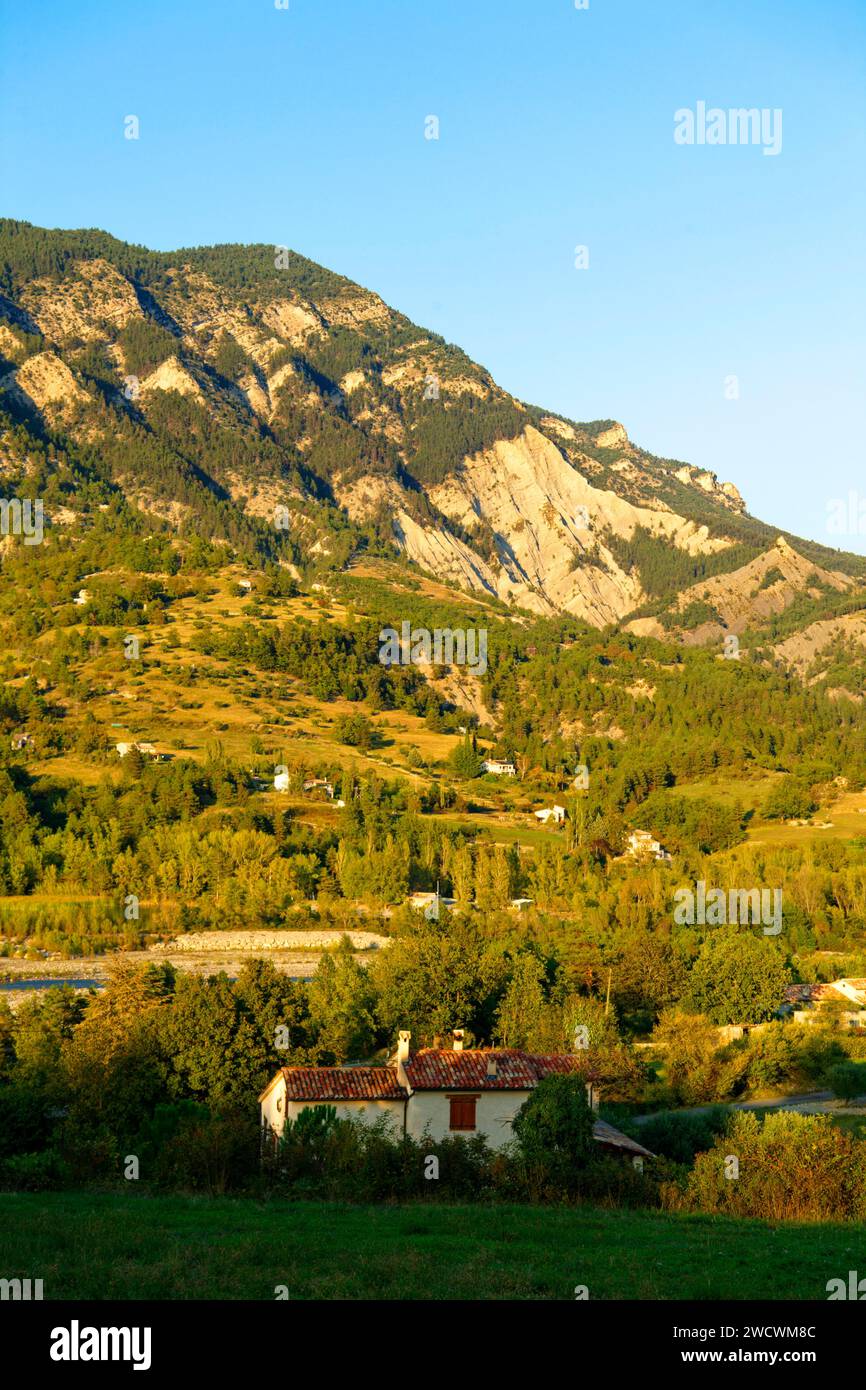 France, Alpes de Haute Provence; Entrevaux village, labelled Les Plus ...