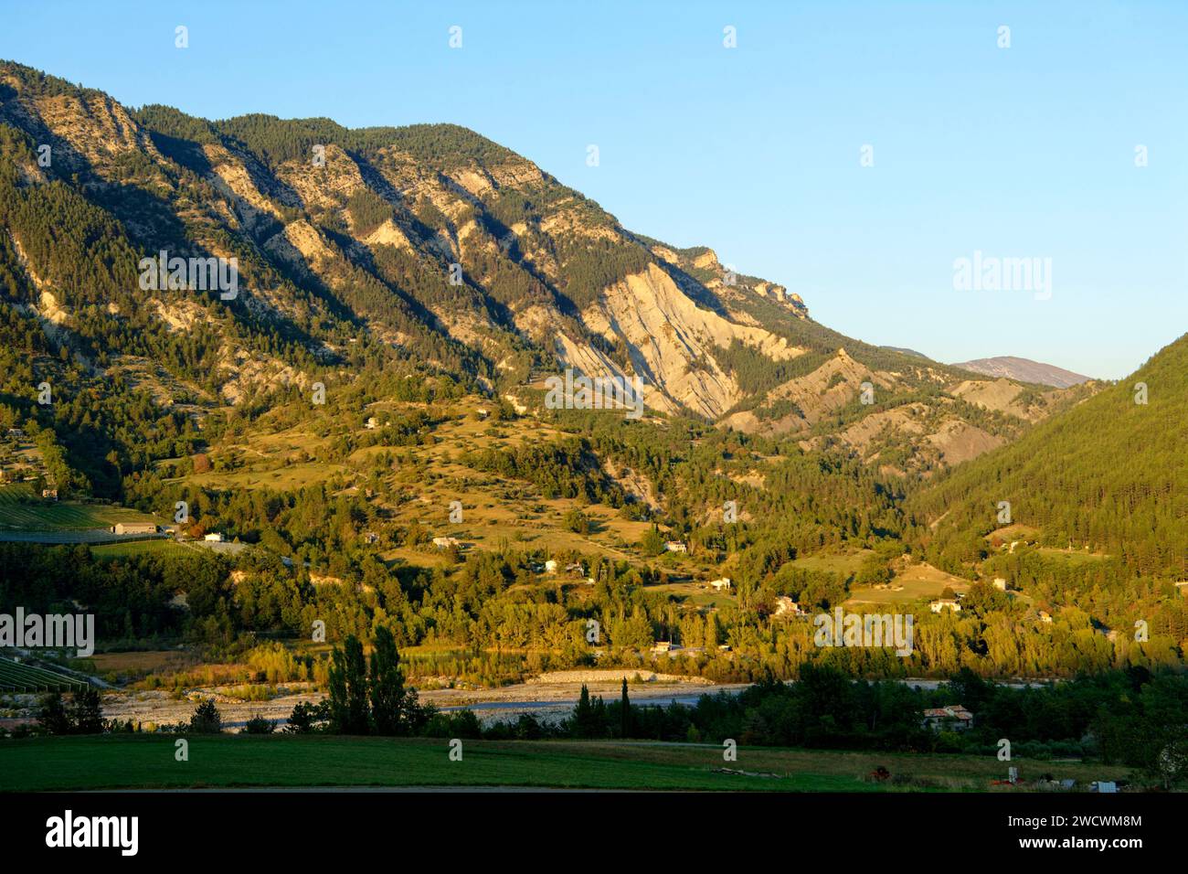 France, Alpes de Haute Provence; Entrevaux village, labelled Les Plus ...