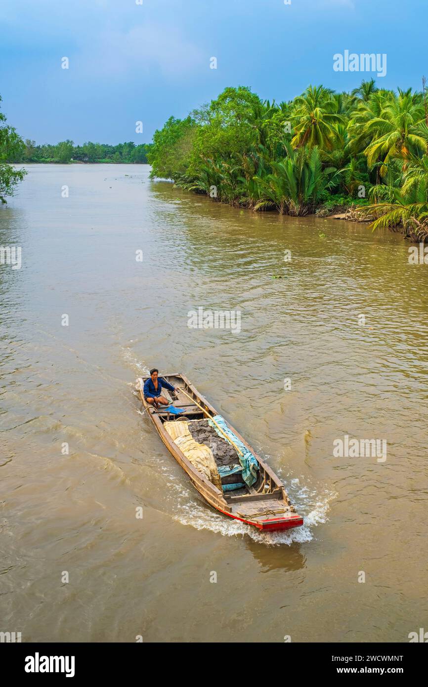 Vietnam, Mekong Delta, Ben Tre province, Long Thanh Island, Ham Luong ...