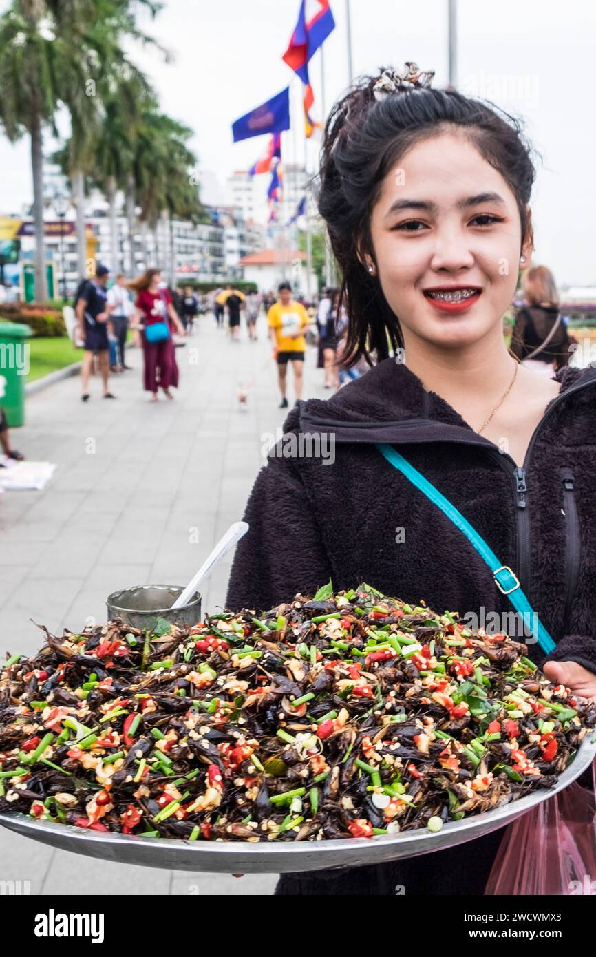 Cambodia, Phnom Penh, street food vendor Stock Photo - Alamy