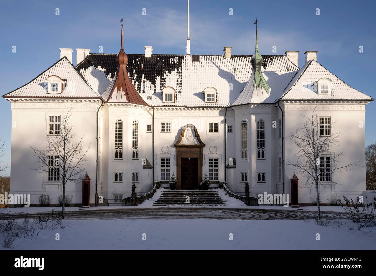 Aarhus, Denmark. 17th Jan, 2024. Marselisborg Castle in Aarhus ...