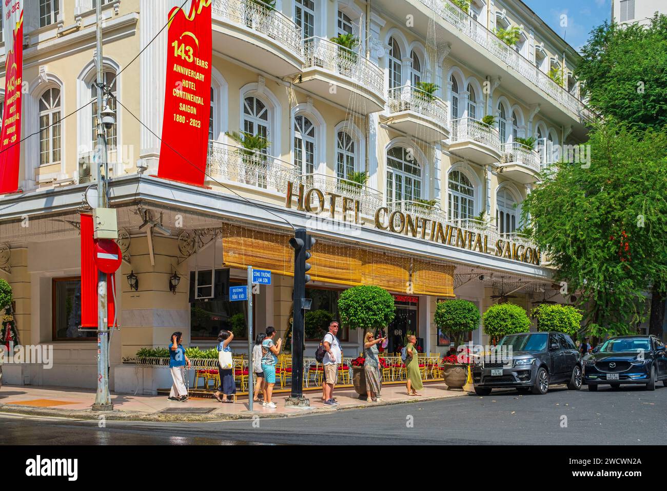 Vietnam, Ho Chi Minh City (Saigon), District 1, Hotel Continental Saigon, a luxury hotel ...