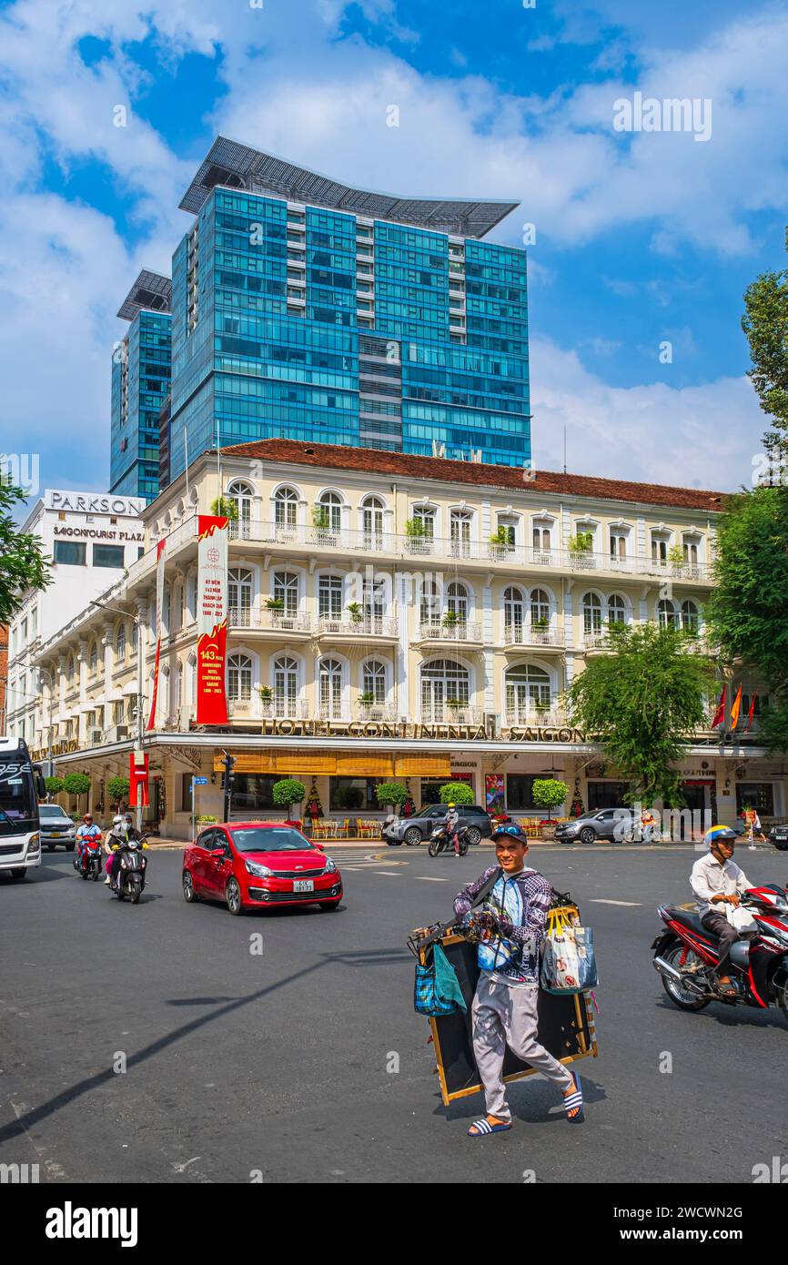 Vietnam, Ho Chi Minh City (Saigon), District 1, Hotel Continental Saigon, a luxury hotel ...