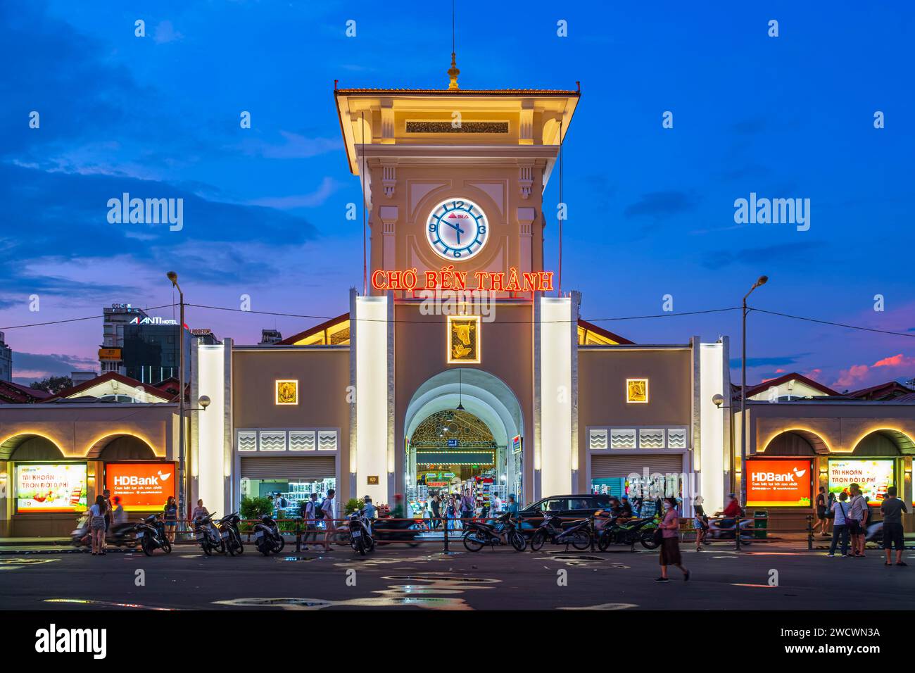 Vietnam, Ho Chi Minh City (Saigon), District 1, Ben Thanh market Stock ...