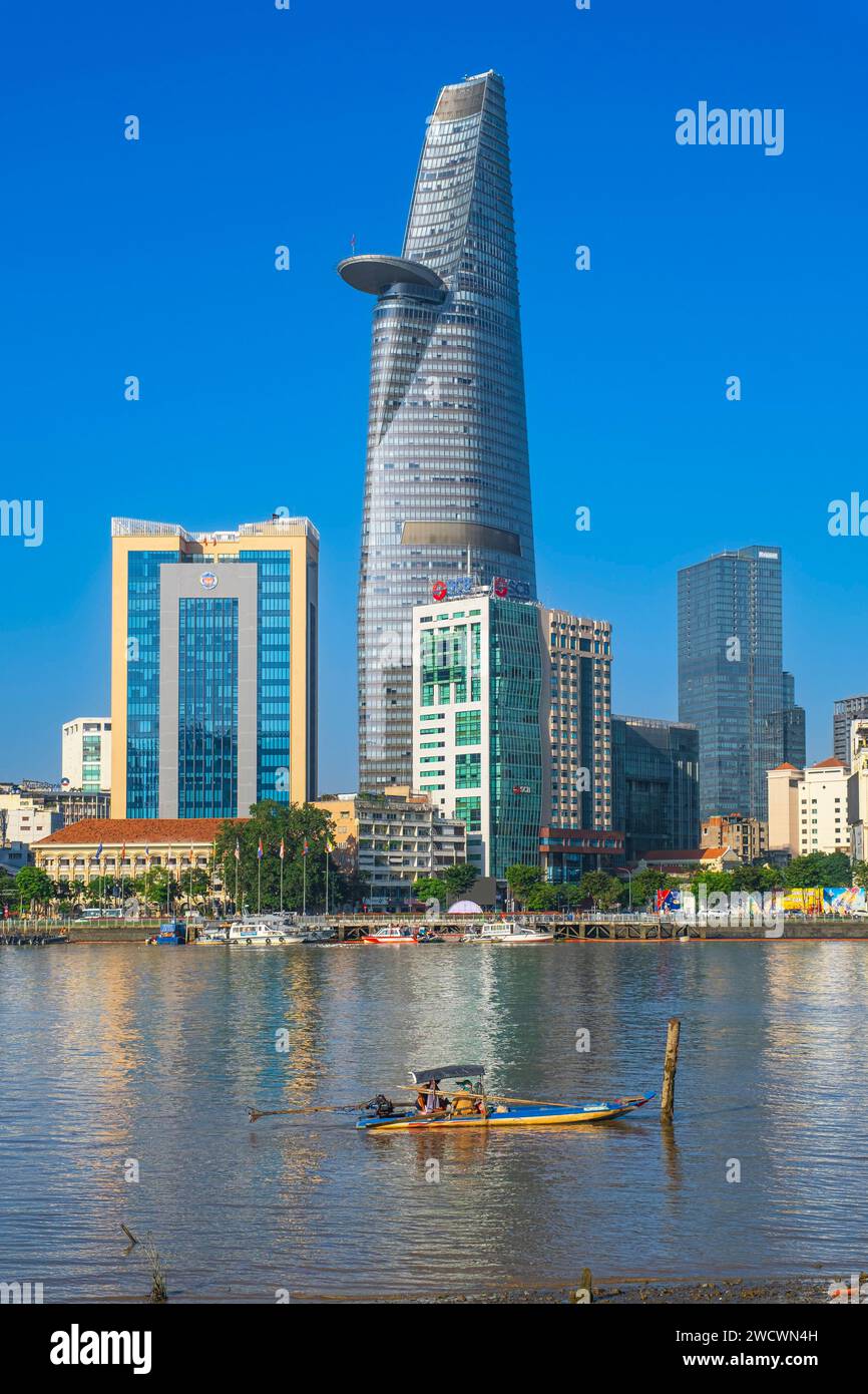 Vietnam, Ho Chi Minh City (Saigon), skyscrapers of Ben Nghe area ...