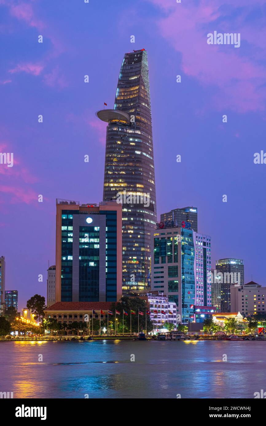 Vietnam, Ho Chi Minh City (Saigon), skyscrapers of Ben Nghe area ...