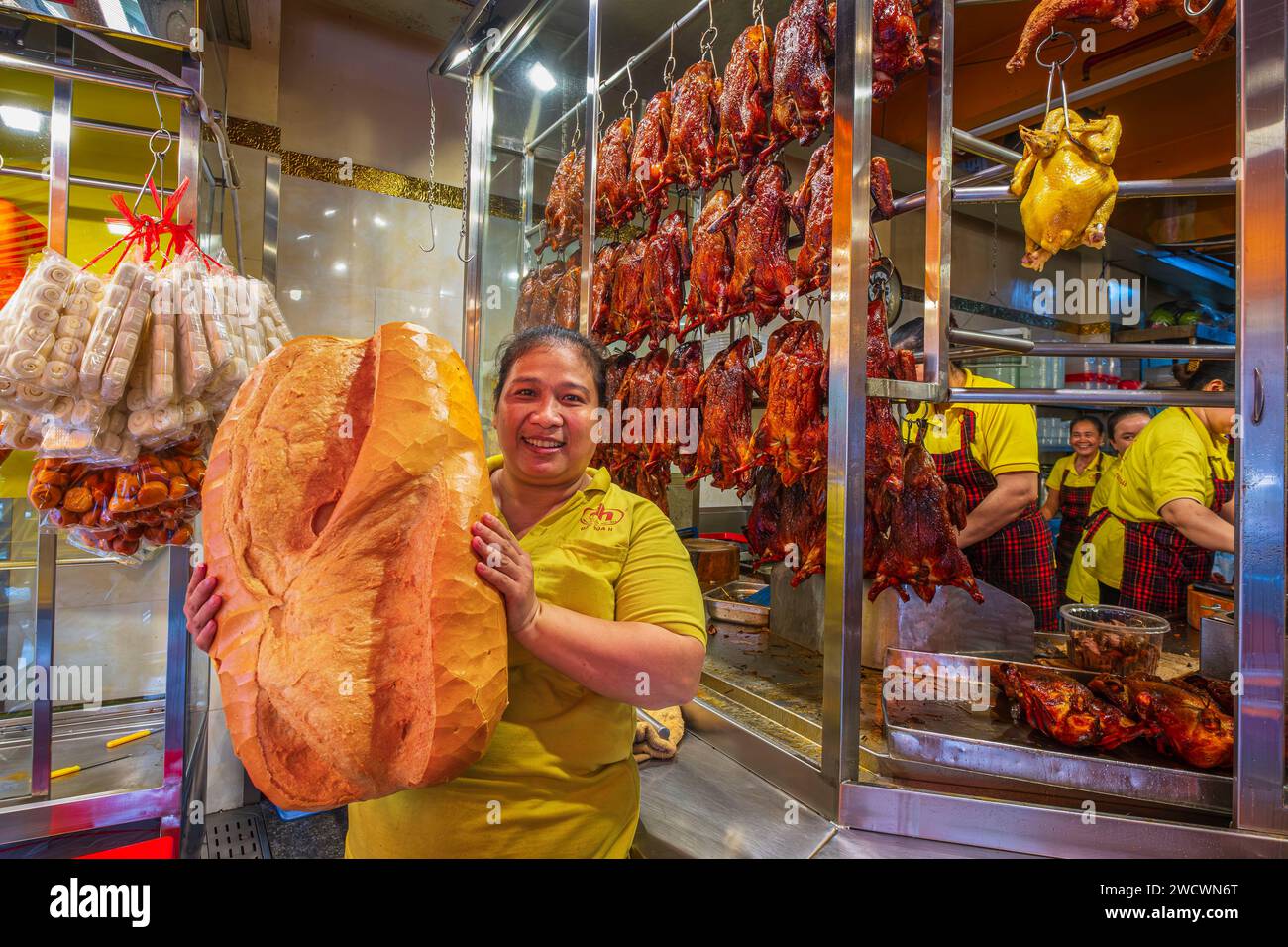 Vietnam, Ho Chi Minh City (Saigon), Tan Binh district, lacquered duck ...