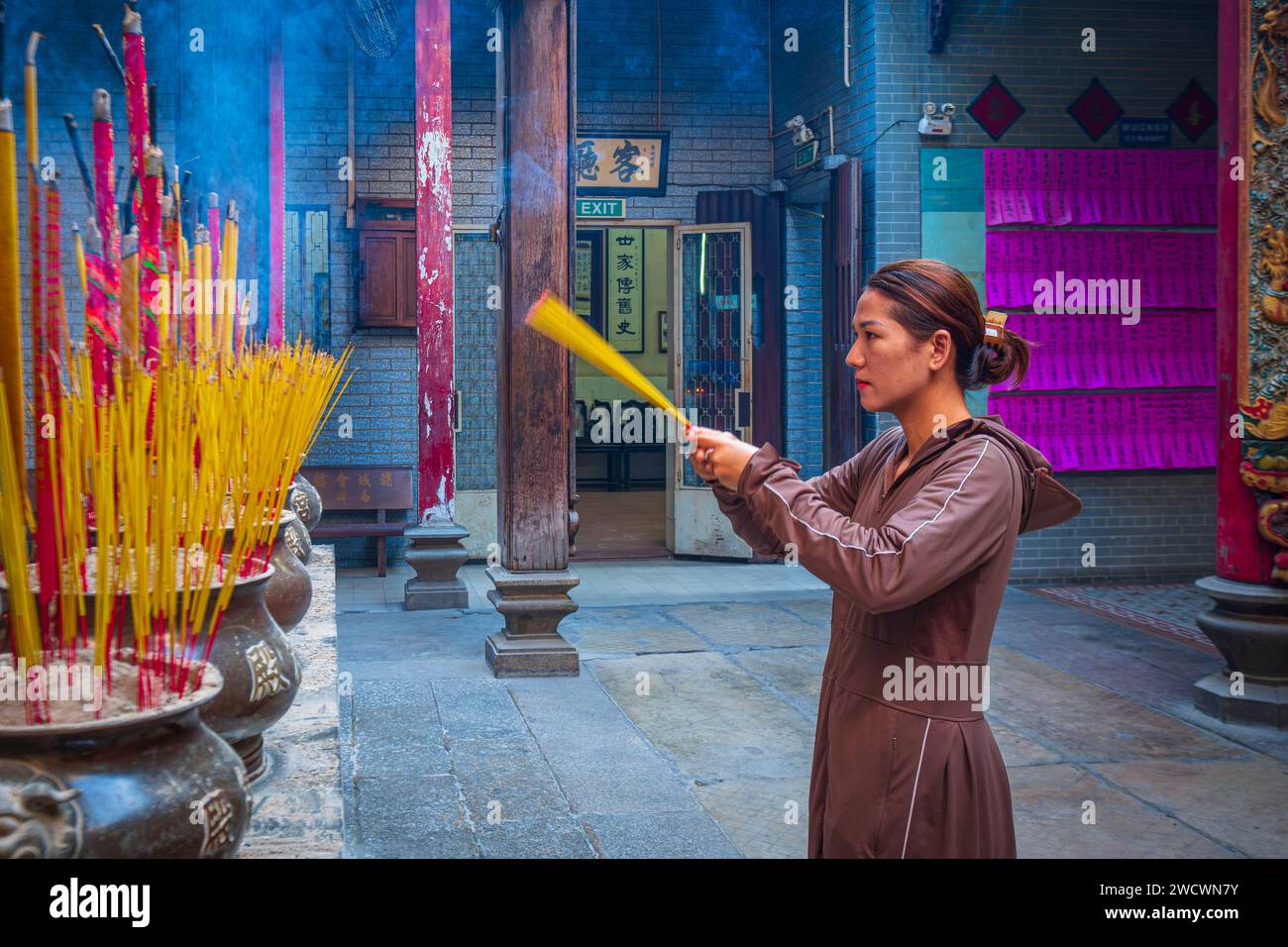 Vietnam, Ho Chi Minh City (Saigon), Cholon district, Ba Thien Hau ...