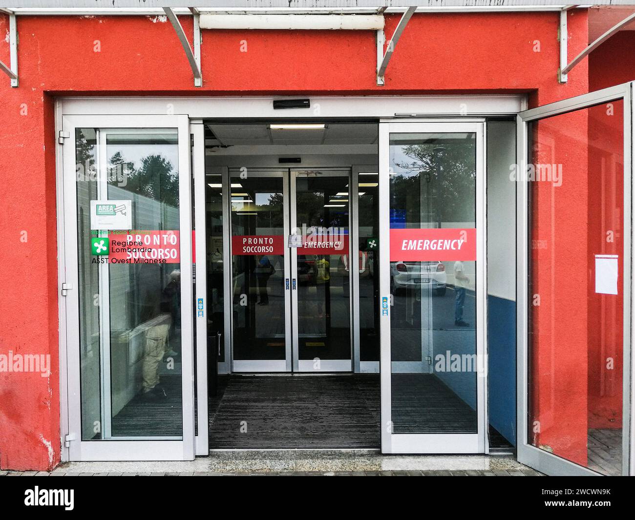 Italy, Magenta Hospital, Emergency Stock Photo - Alamy