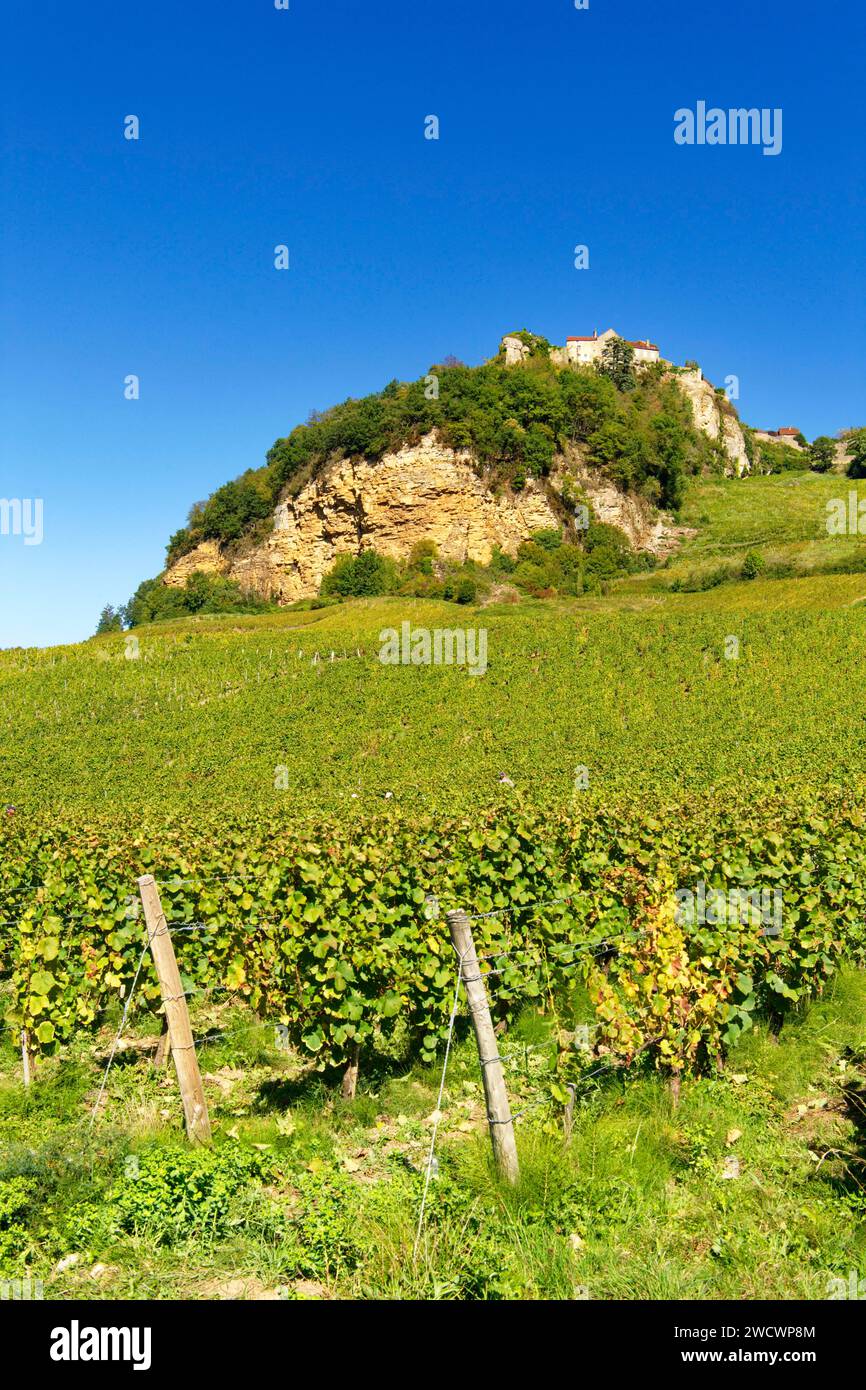 France, Jura, Chateau Chalon, labelled Les Plus Beaux Villages de ...