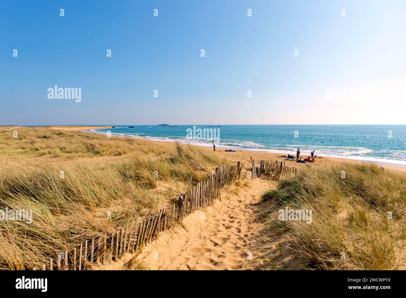 France, Morbihan, Erdeven, Kerminihy beach Stock Photo - Alamy