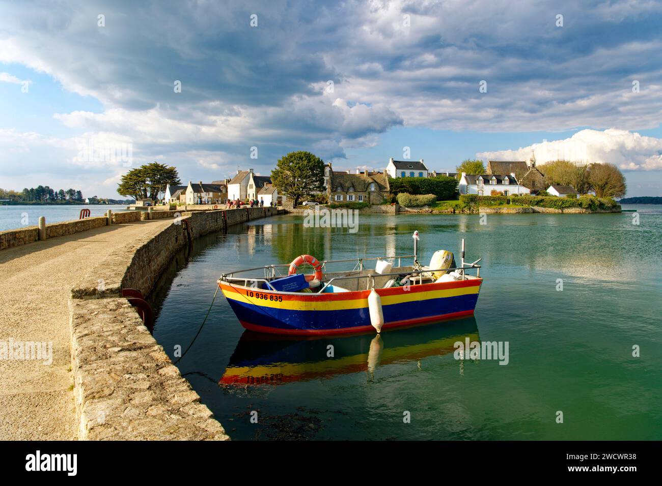 France, Morbihan, Belz, Etel river, Saint Cado island Stock Photo - Alamy