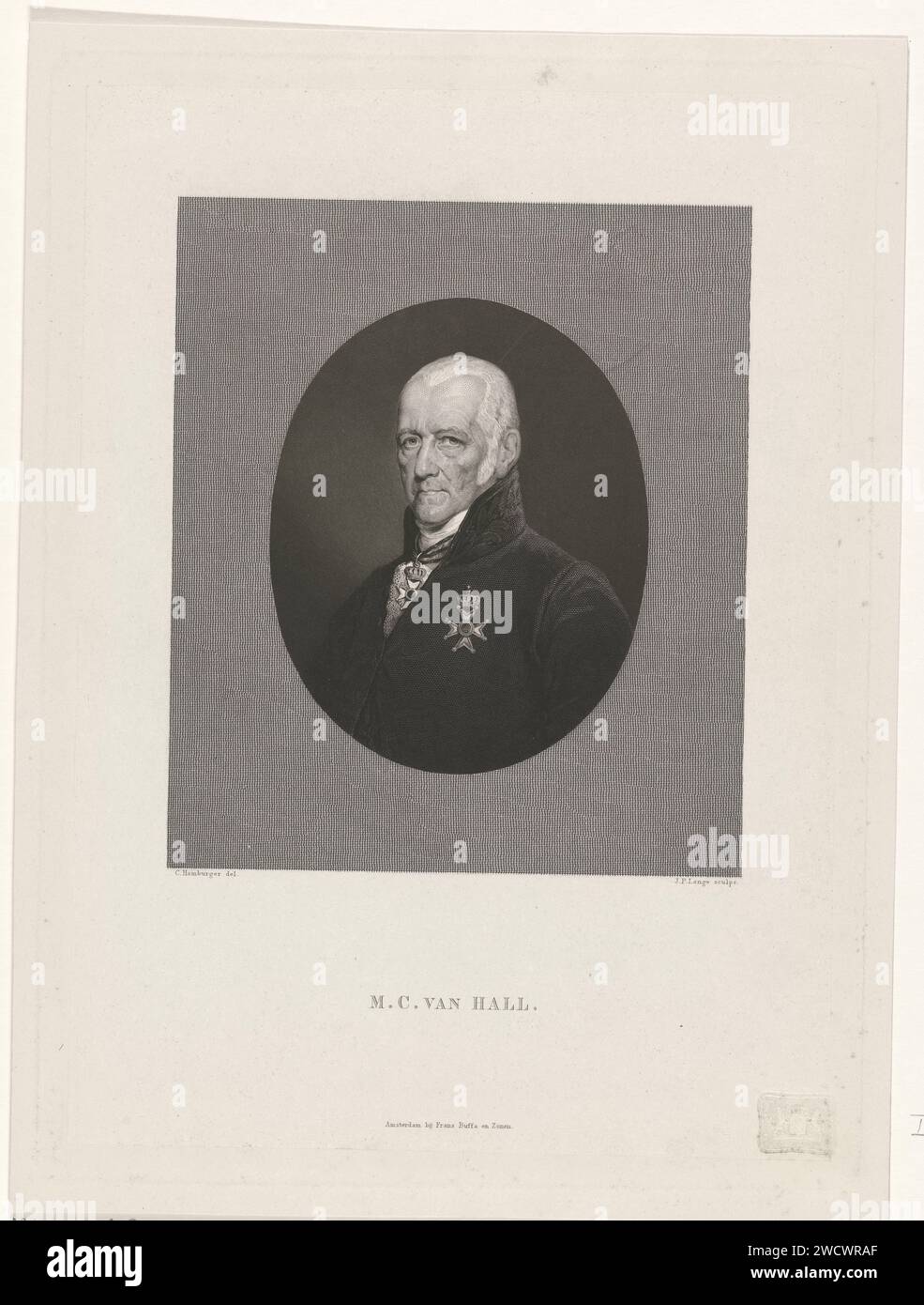 Portrait of Maurits Cornelis van Hall, Johannes Philippus Lange, After ...