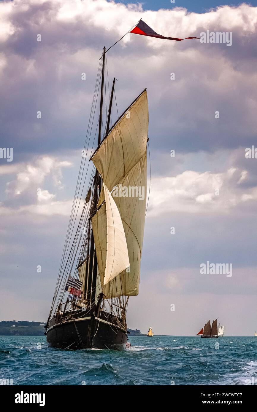 France, Morbihan, Gulf of Morbihan, Arzon, Port Navalo, Grayhound ...