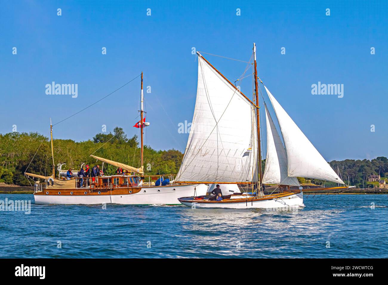 France, Morbihan, Gulf of Morbihan, Hyskeir, Gentleman Motor Yacht and ...