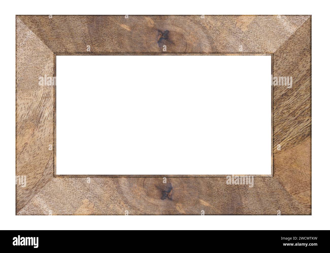 Old brown wooden frame for paintings and photos Stock Photo - Alamy