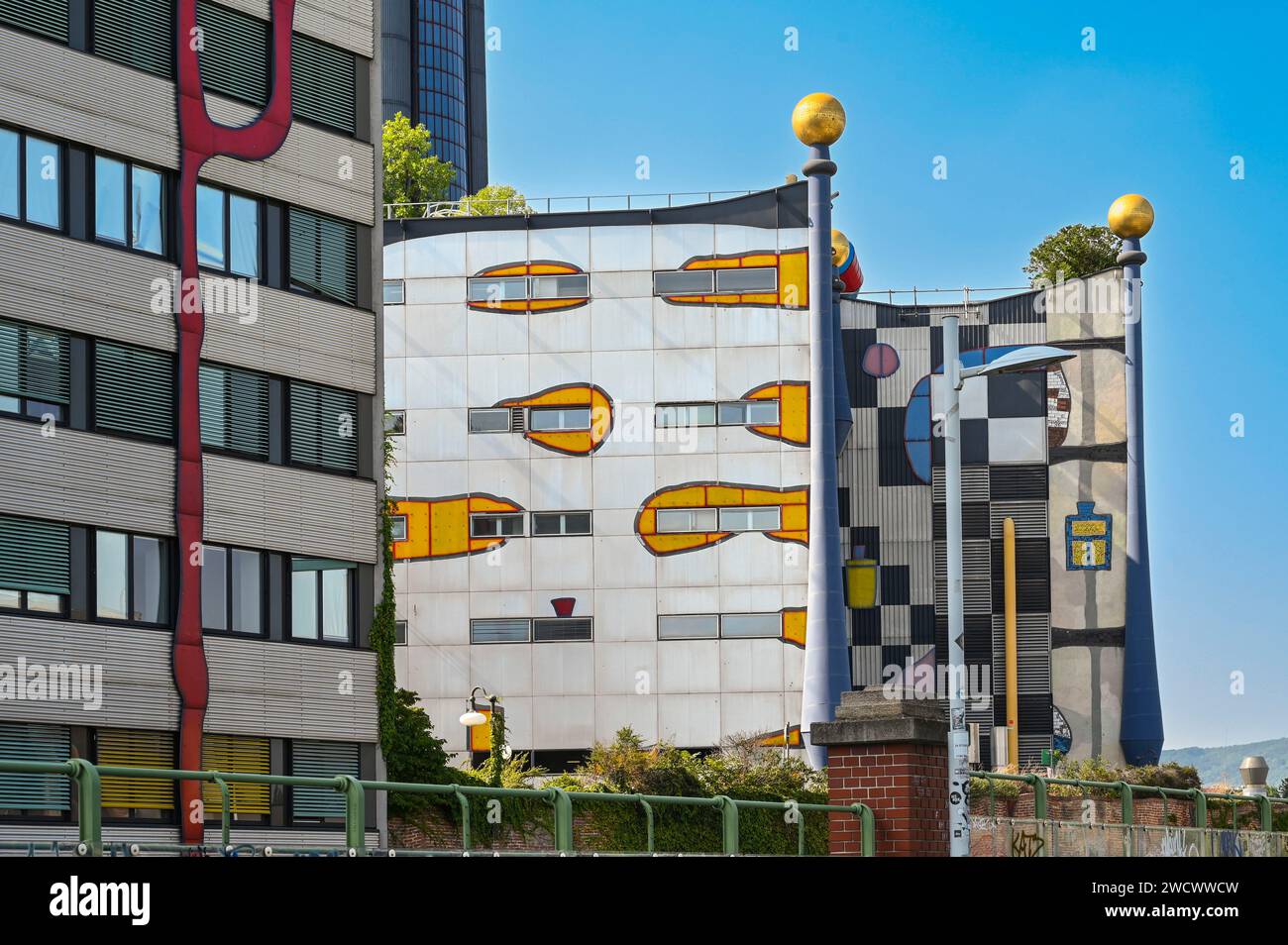 Austria, Lower Austria, Vienna, the building with the curious, very ...