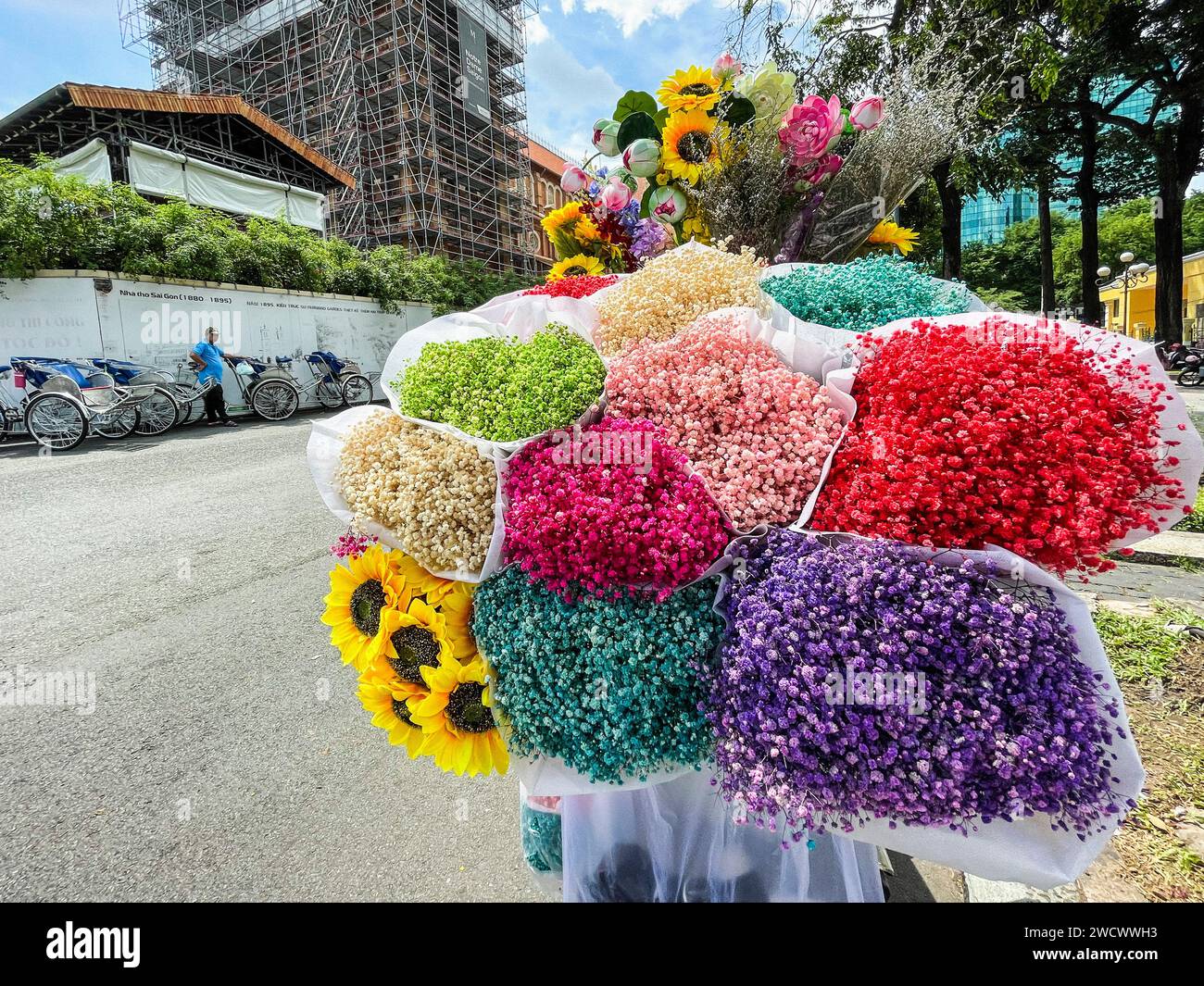 Vietnam, Saigon, Ho Chi Minh ville, flowers Stock Photo - Alamy
