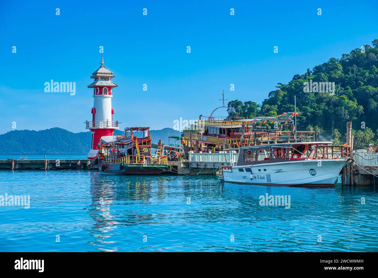 Thailand, Trat province, Ko Chang island, Bang Bao pier Stock Photo - Alamy